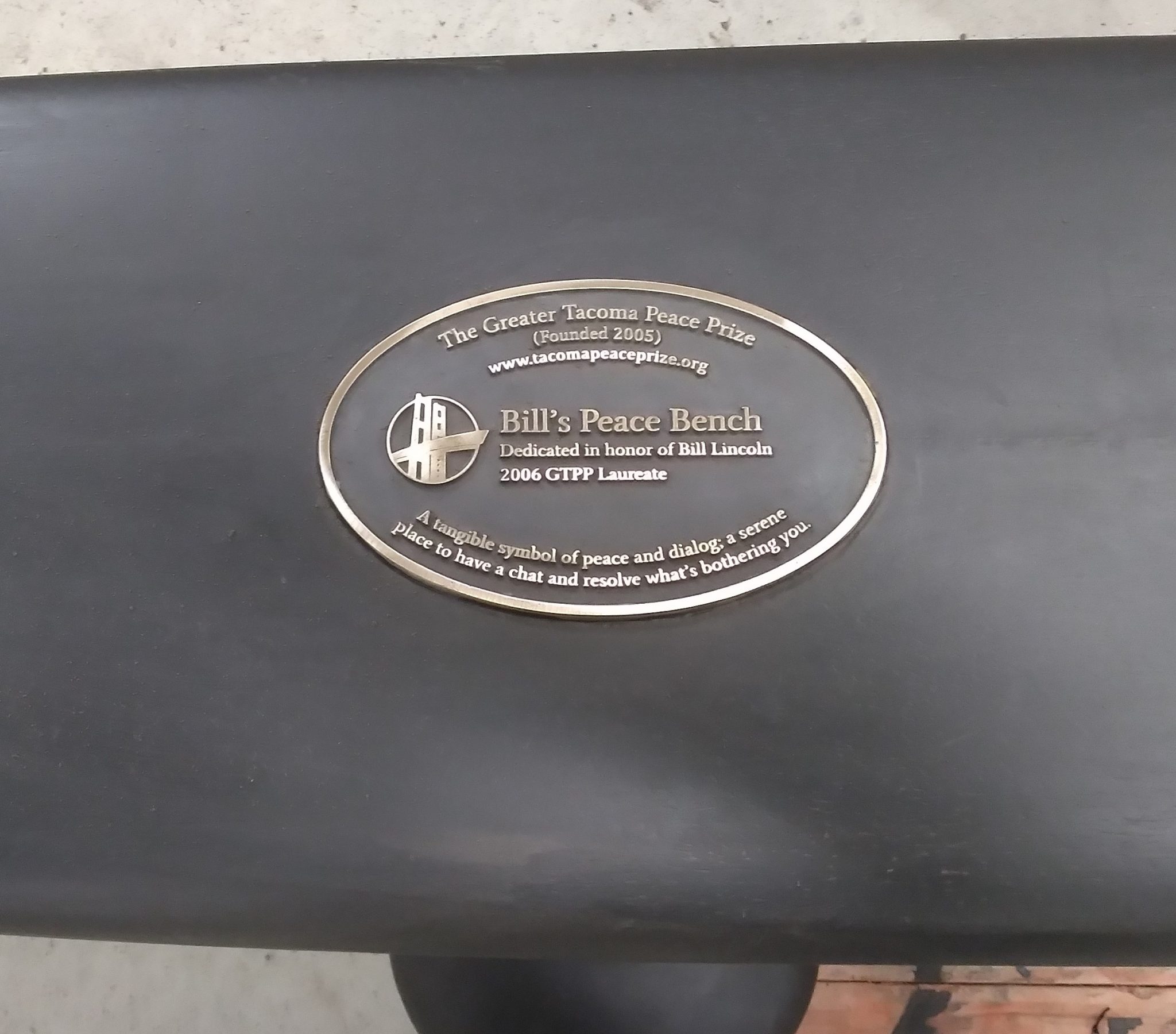 Project Peace Bench – Greater Tacoma Peace Prize